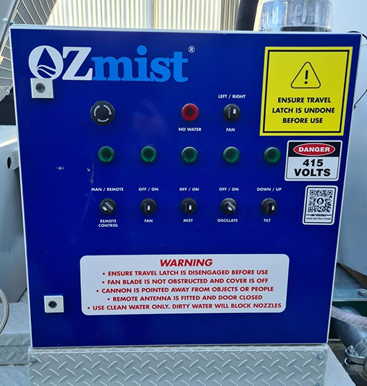 Worksite Dust Containment | S45AU Mist Cannon – OZmist